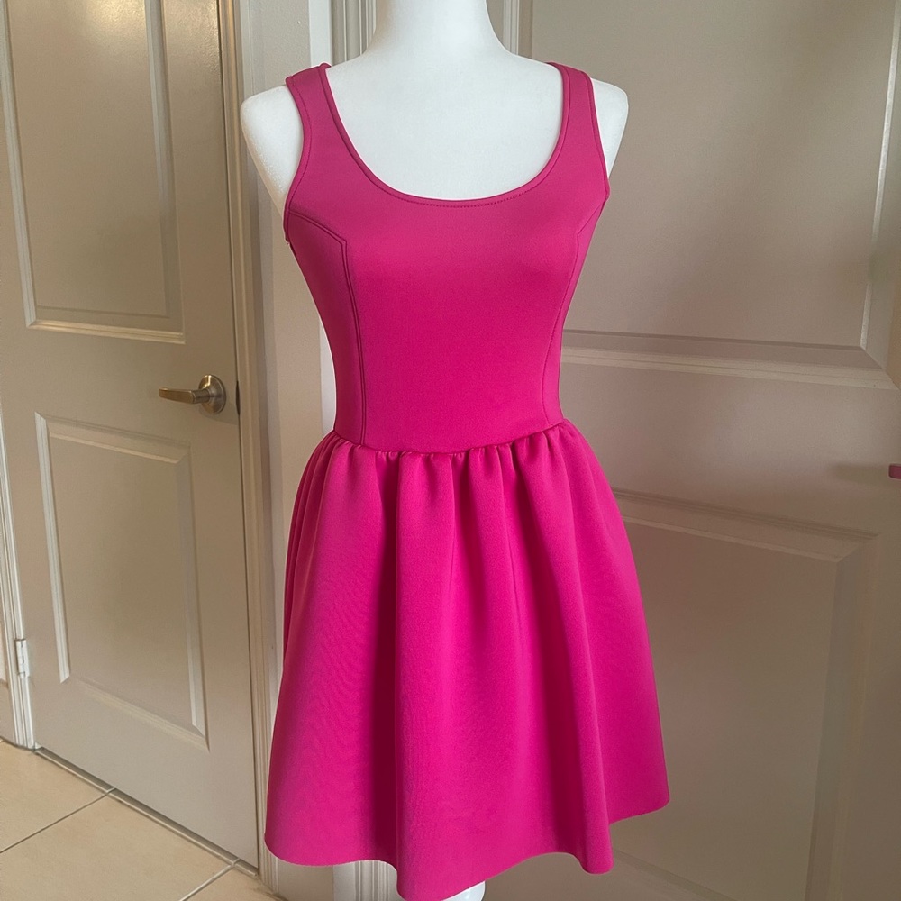 Barbie Style Hot Pink Fit And Flare Mini Dress - Gem